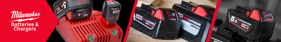 Batteries & Chargers, Milwaukee Shop on Power Tool Centre